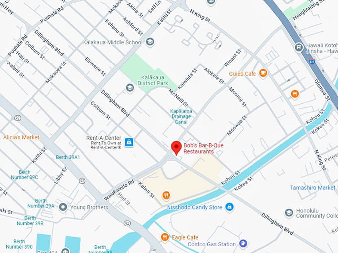 16 bob's bar b que restaurants map