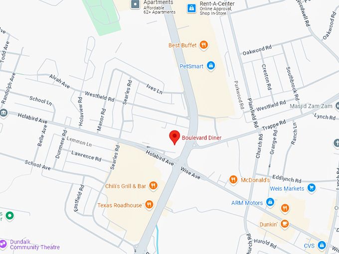 16 boulevard diner map