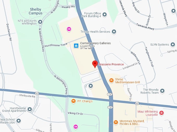 16 brasserie provence map