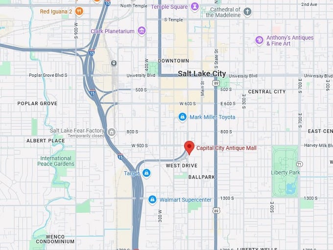 16 capital city antique mall map