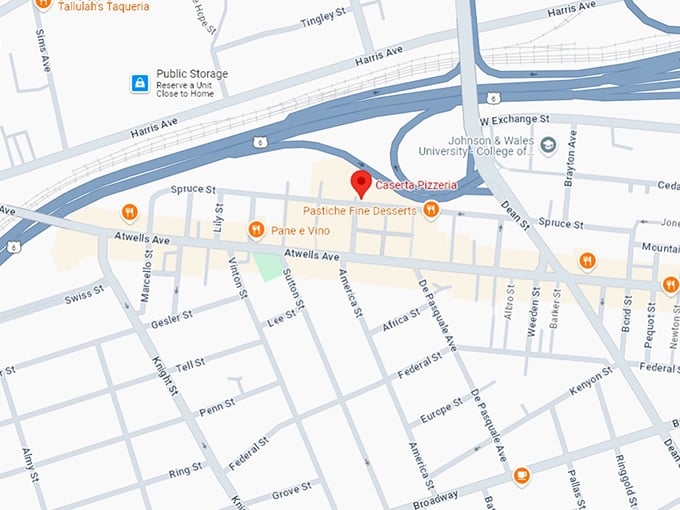 16 caserta pizzeria map