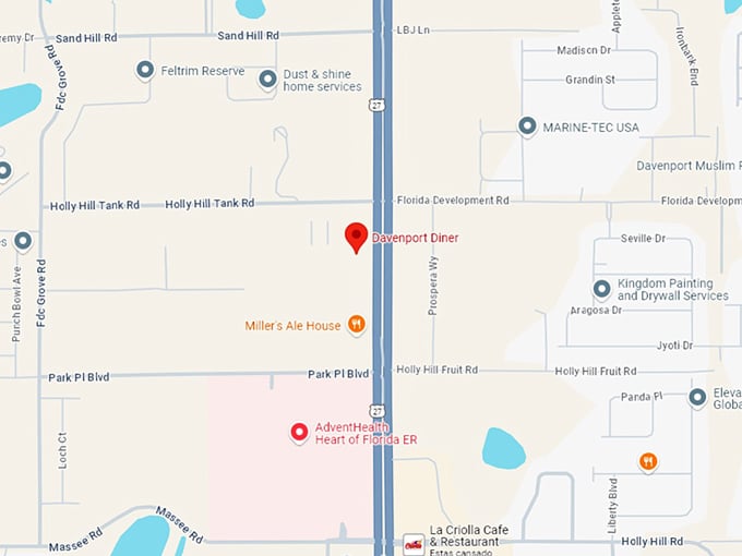 16 davenport diner map