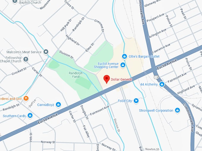 16 dollar general map