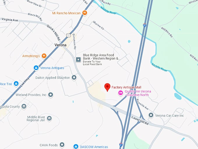 16 factory antique mall map