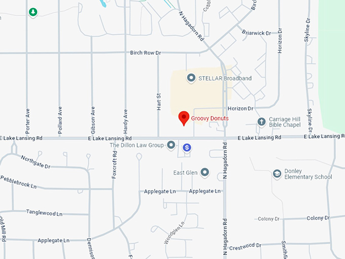 16 groovy donuts map