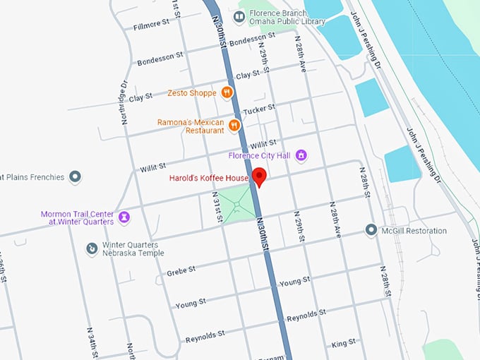 16 harold's koffee house map