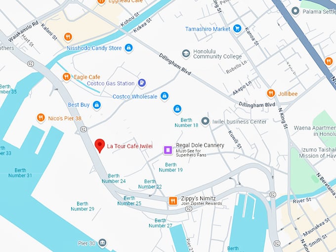 16 la tour cafe iwilei map