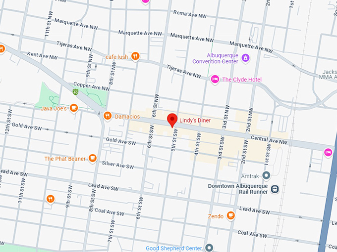 16 lindy's diner map