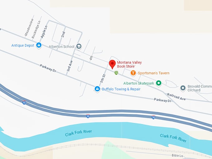 16 montana valley book store map