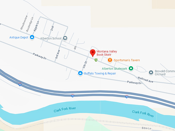 16 montana valley book store map