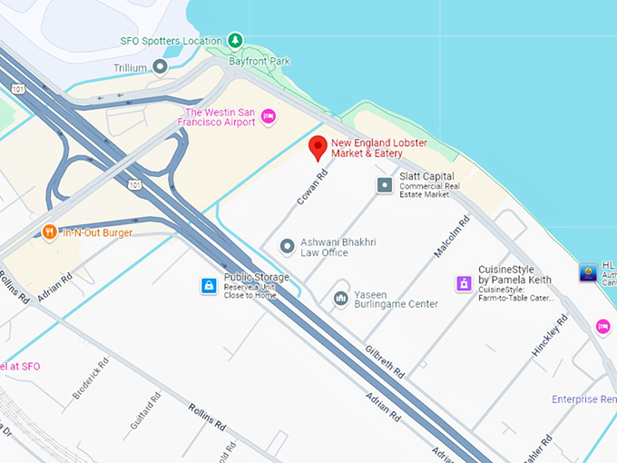 16 new england lobster market & eatery map