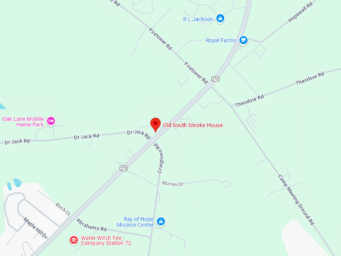 16 old south smoke house map