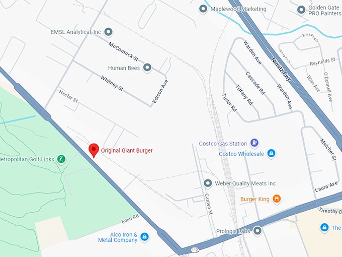 16 original giant burger map