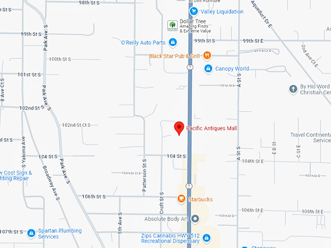 16 pacific antiques mall map