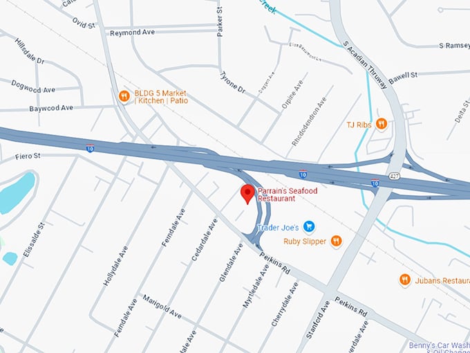 16 parrain's seafood restaurant map
