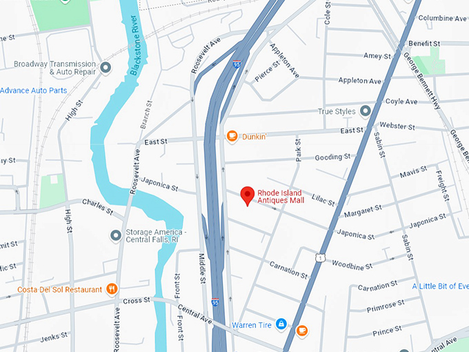 16 rhode island antiques mall map