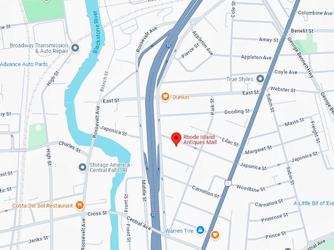 16 rhode island antiques mall map