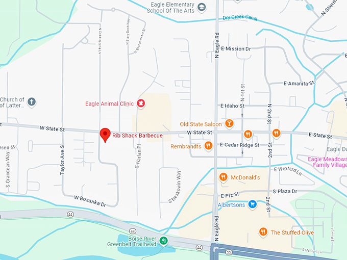 16 rib shack barbecue map