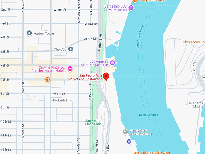 16 san pedro fish market and restaurant map