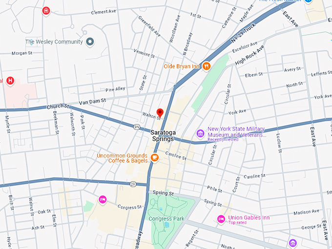 16 saratoga springs map