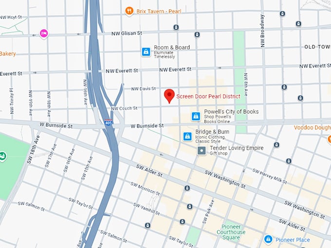 16 screen door pearl district map