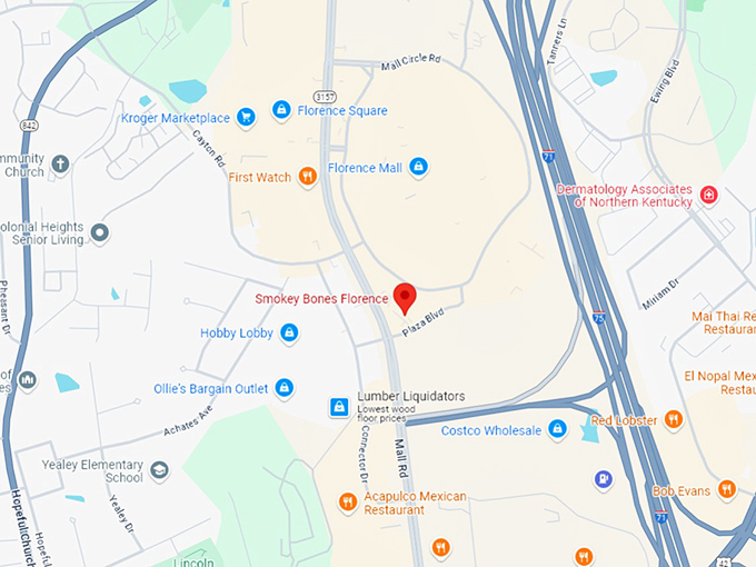 16 smokey bones florence map