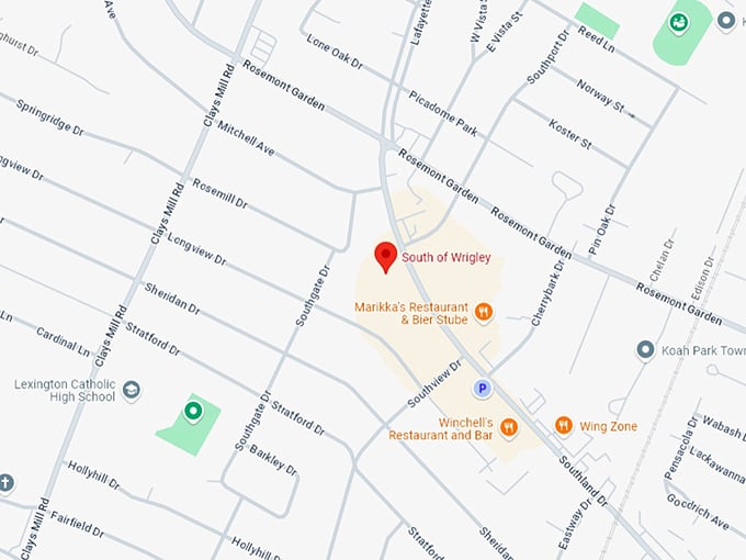 16 south of wrigley map