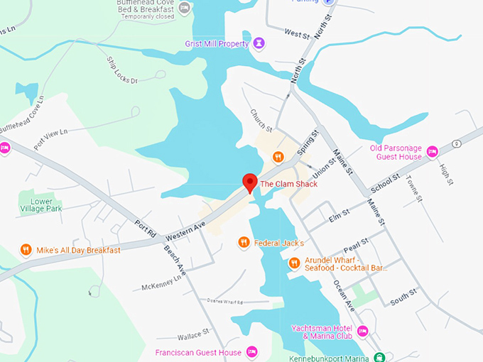 16 the clam shack map