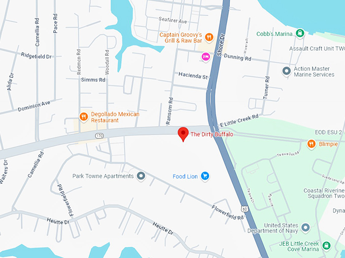 16 the dirty buffalo map