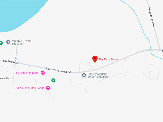 16 the flats bistro map