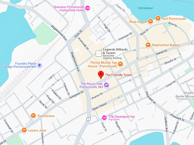 16 the friendly toast map