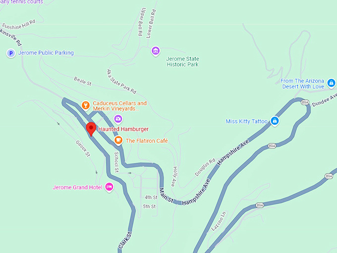 16 the haunted hamburger map