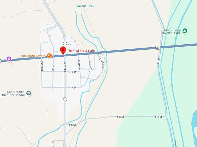 16 the owl bar & cafe map