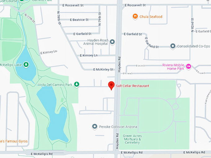 16 the salt cellar restaurant map