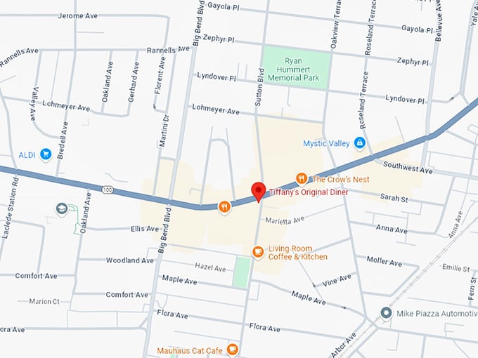 16 tiffany's original diner map