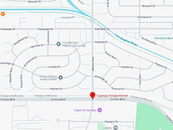 16 topanga vintage market map