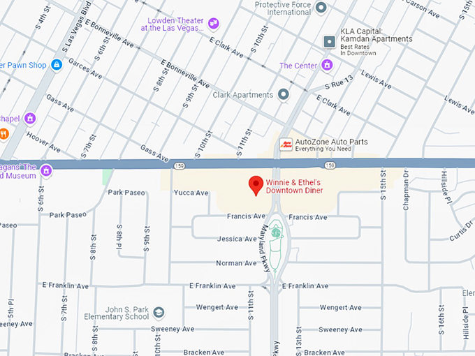 16 winnie & ethel's downtown diner map