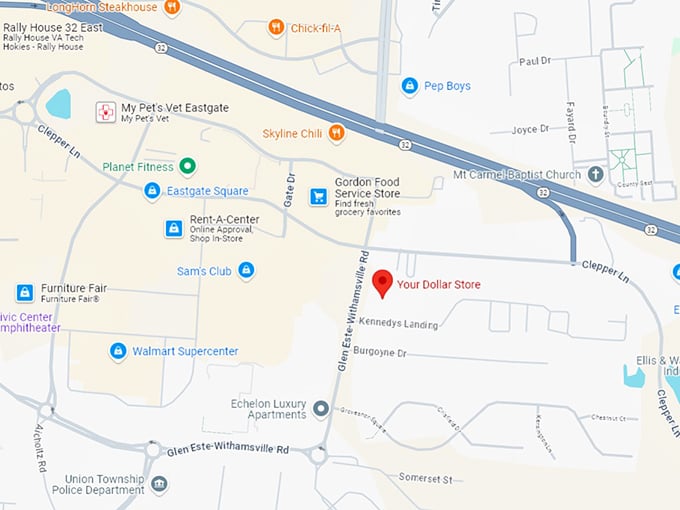 16 your dollar store map