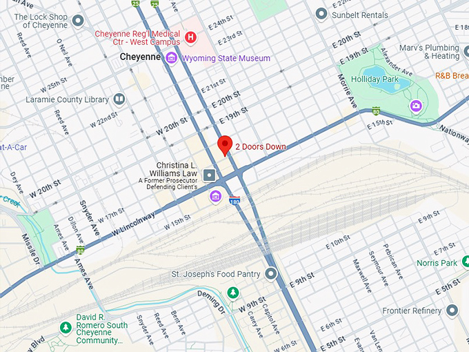 16. 2 doors down map