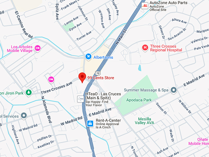 16. 99 cents store map