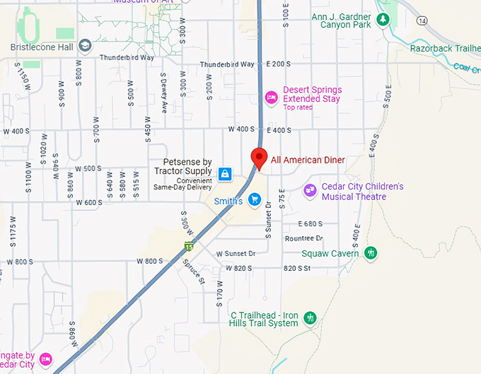 16. all american diner map