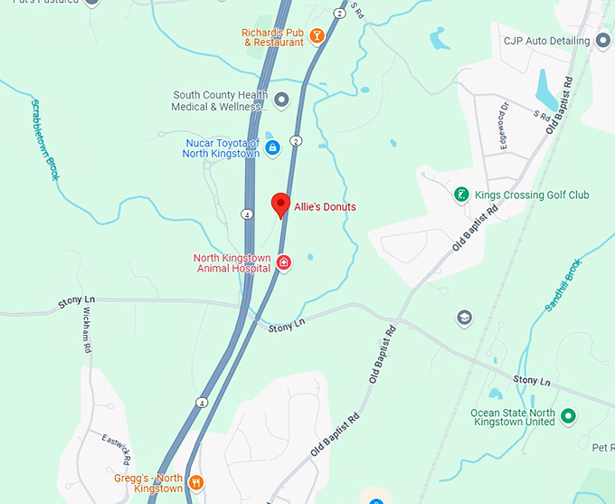 16. allie's donuts map