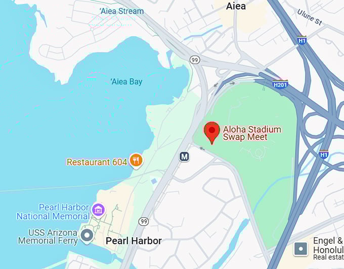16. aloha stadium swap meet map