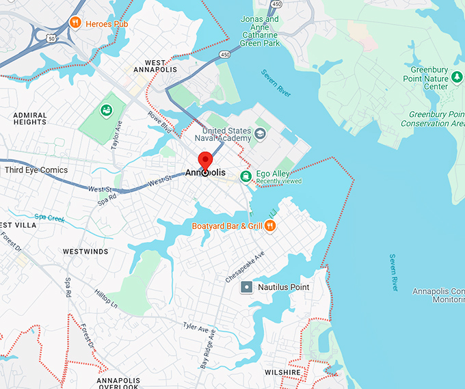 16. annapolis maryland map