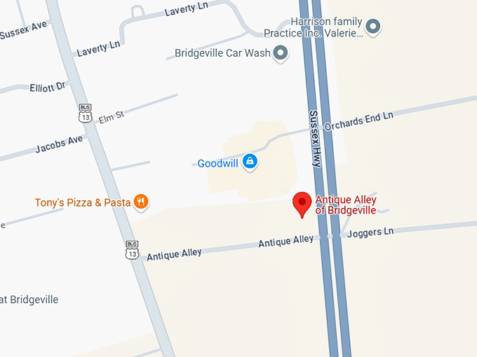 16. antique alley of bridgeville llc map