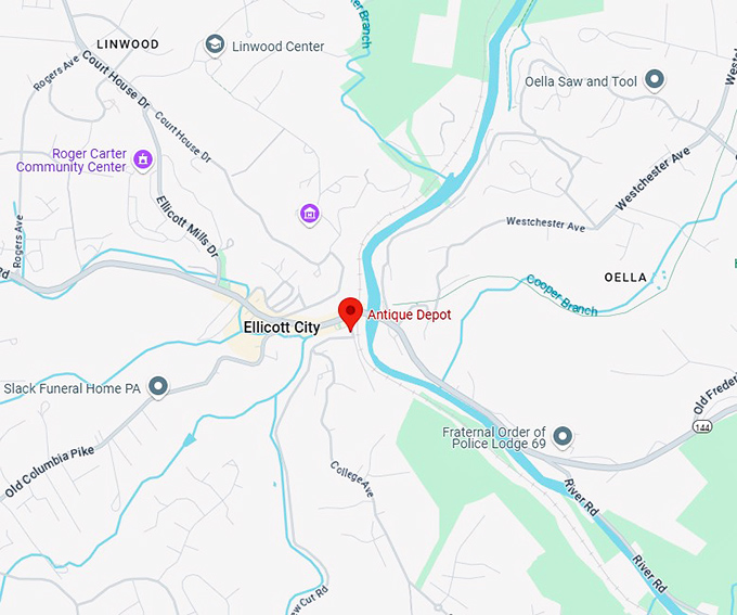 16. antique depot map