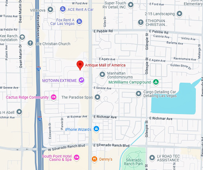 16. antique mall of america map