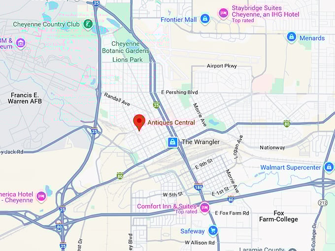 16. antiques central llc map