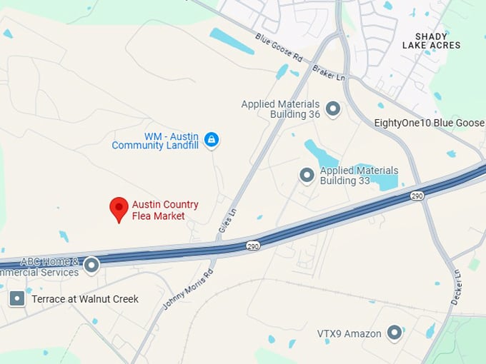 16. austin country flea market map