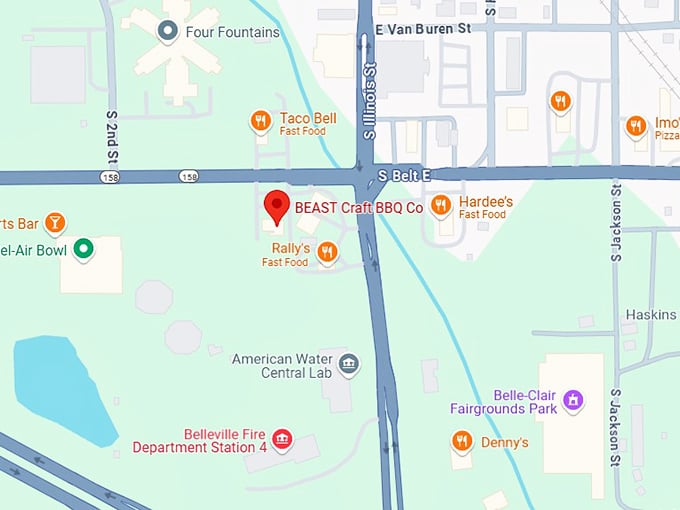 16. beast craft bbq co. map